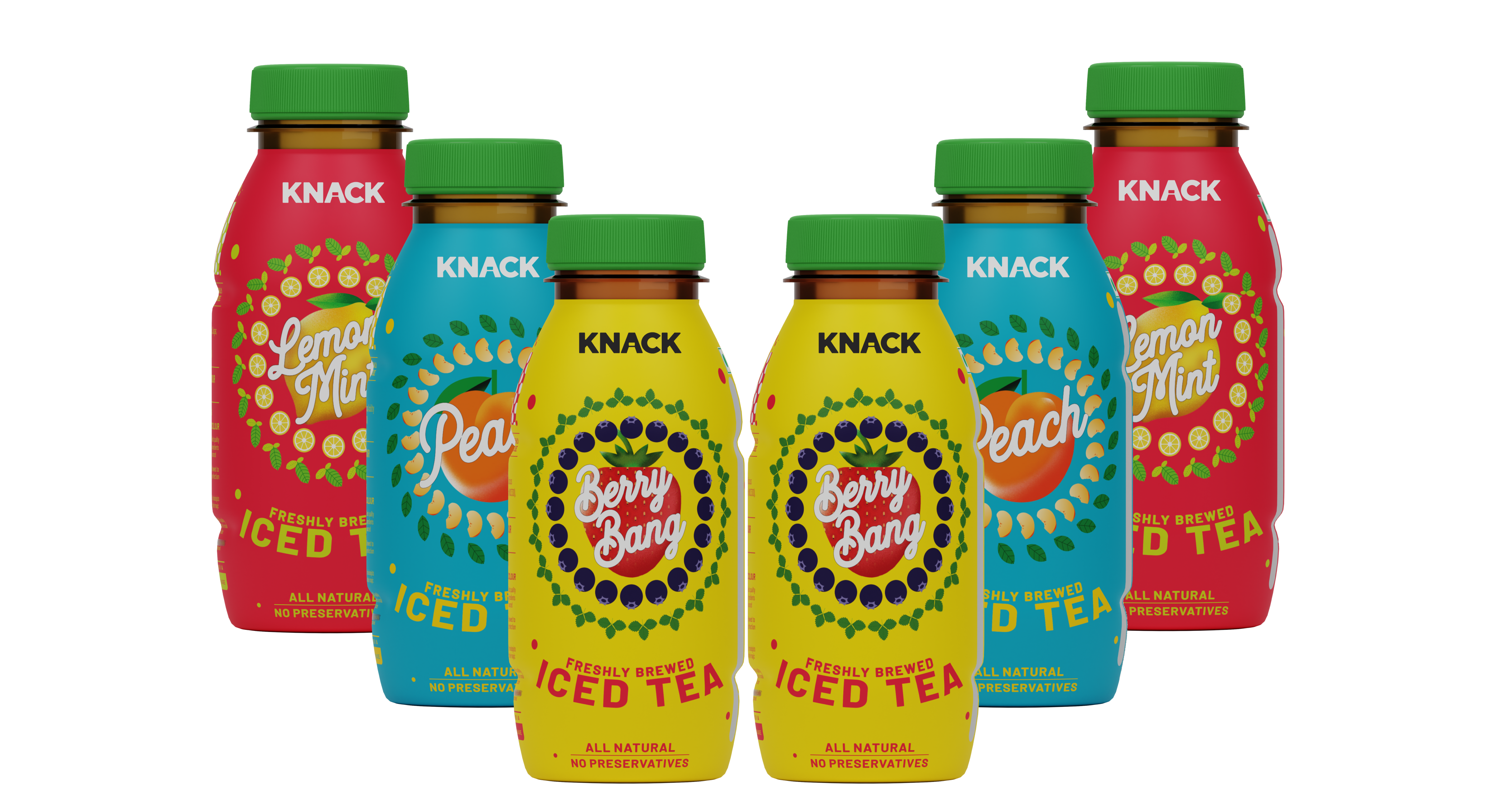 Freshly Brewed Natural Flavors Knack Iced Tea by Knack Beverages
